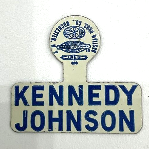 Vintage 1960s John F Kennedy Lyndon Johnson Presidential Campaign Tab ...