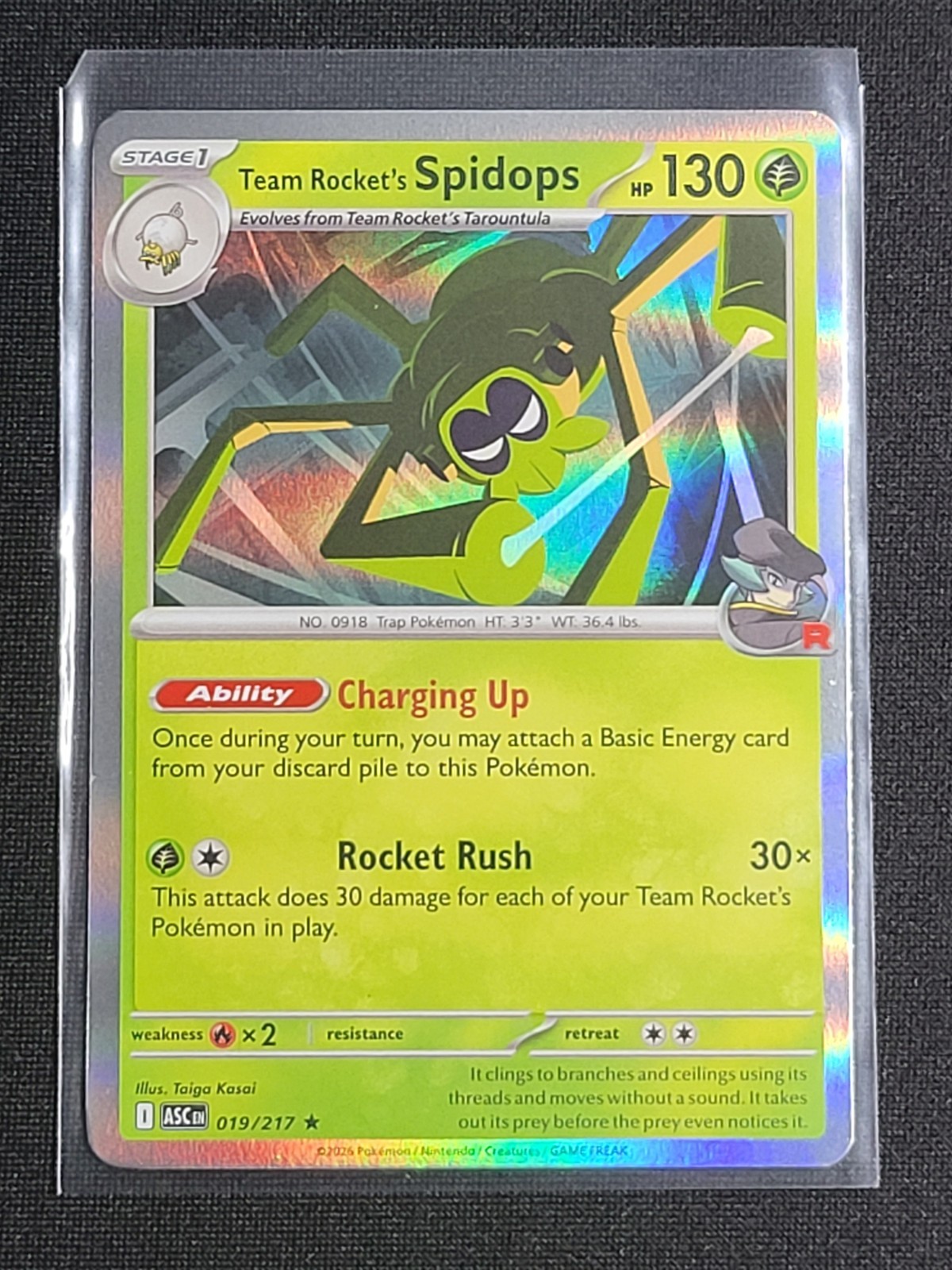 Team Rocket's Spidops 2026 Mega Evolution: Ascended Heroes #19/217 Holo ...