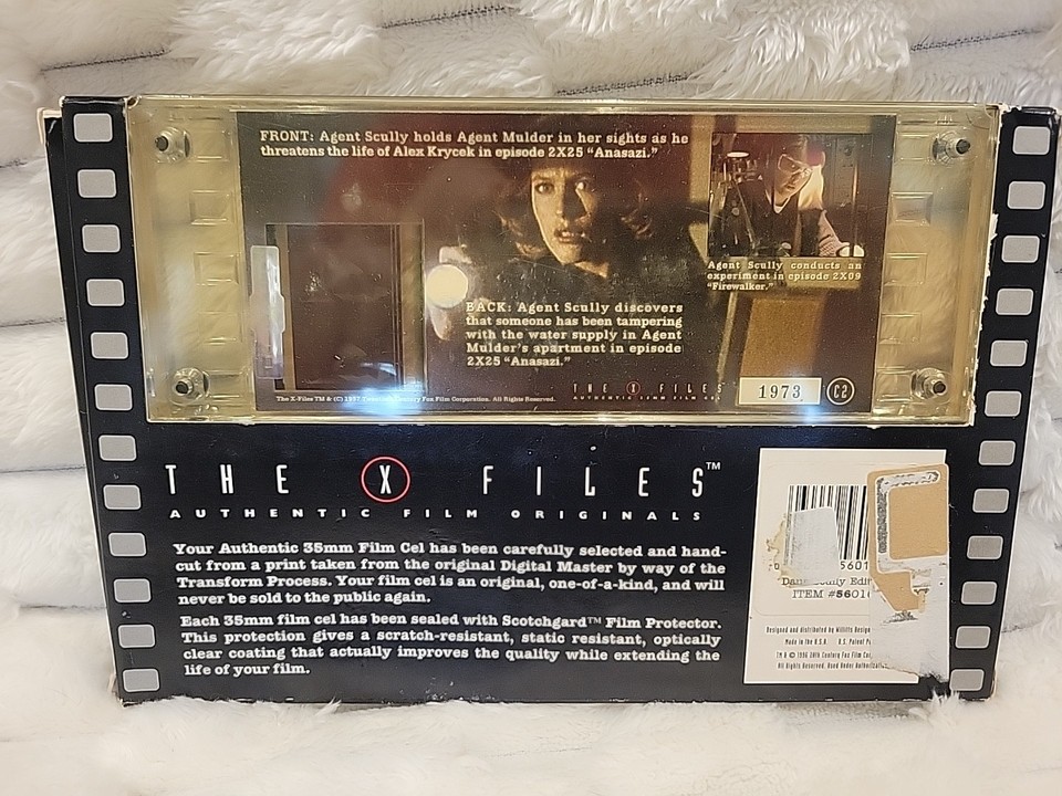1996 THE X-FILES Film Cell LIMITED EDITION Dana Scully 35mm Collectors ...