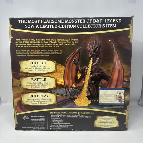 Dungeons and Dragons Colossal Red Dragon Limited Edition Miniature for ...