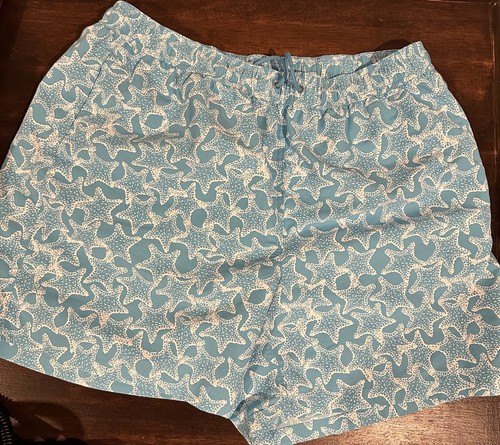 Brooks Brothers 346 Starfish Swim Trunks Mens XL Teal Mesh Lined Swim ...