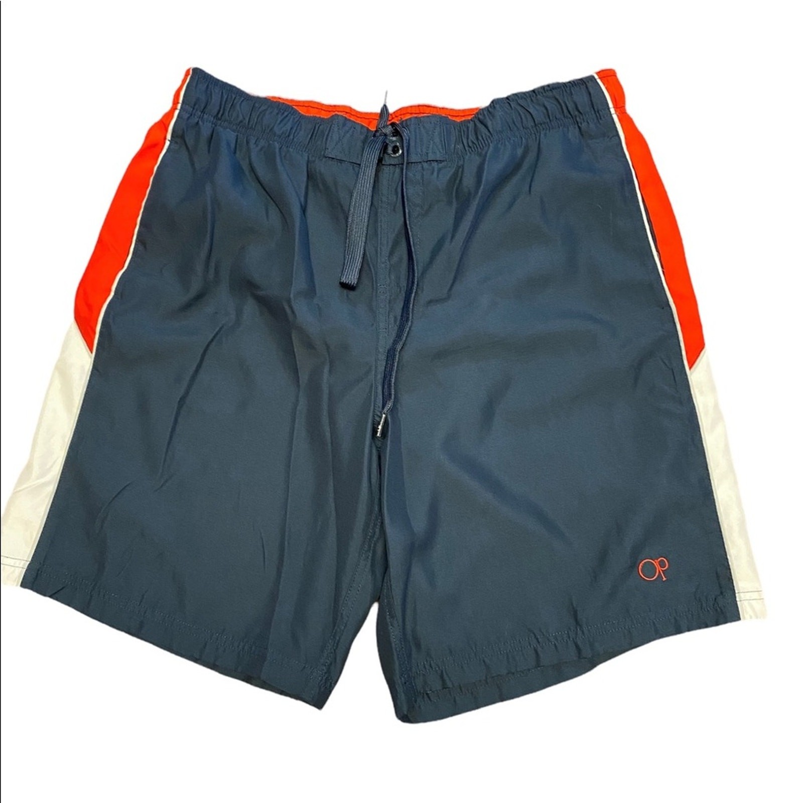Mens Size Large Red, White, Blue OP Swim Trunks