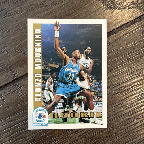 1993 NBA Hoops #361 Alonzo Mourning Charlotte Hornets Rookie Card NM/M🔥 ...