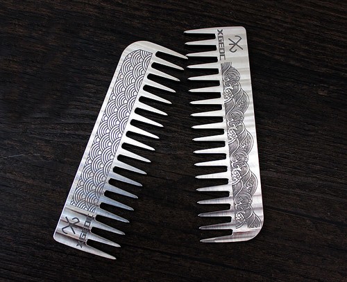 NewTitanium Alloy CNC Tactical Comb Antistatic Allergy free Outdoor EDC ...