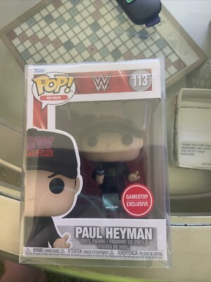 Funko Pop WWE ECW PAUL HEYMAN # 113 GameStop Exclusive NIB + PROTECTOR ...
