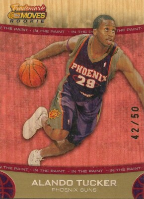 Alando Tucker Topps Trademark Moves 07-08 #64 In the Paint Red #'d 42/ ...