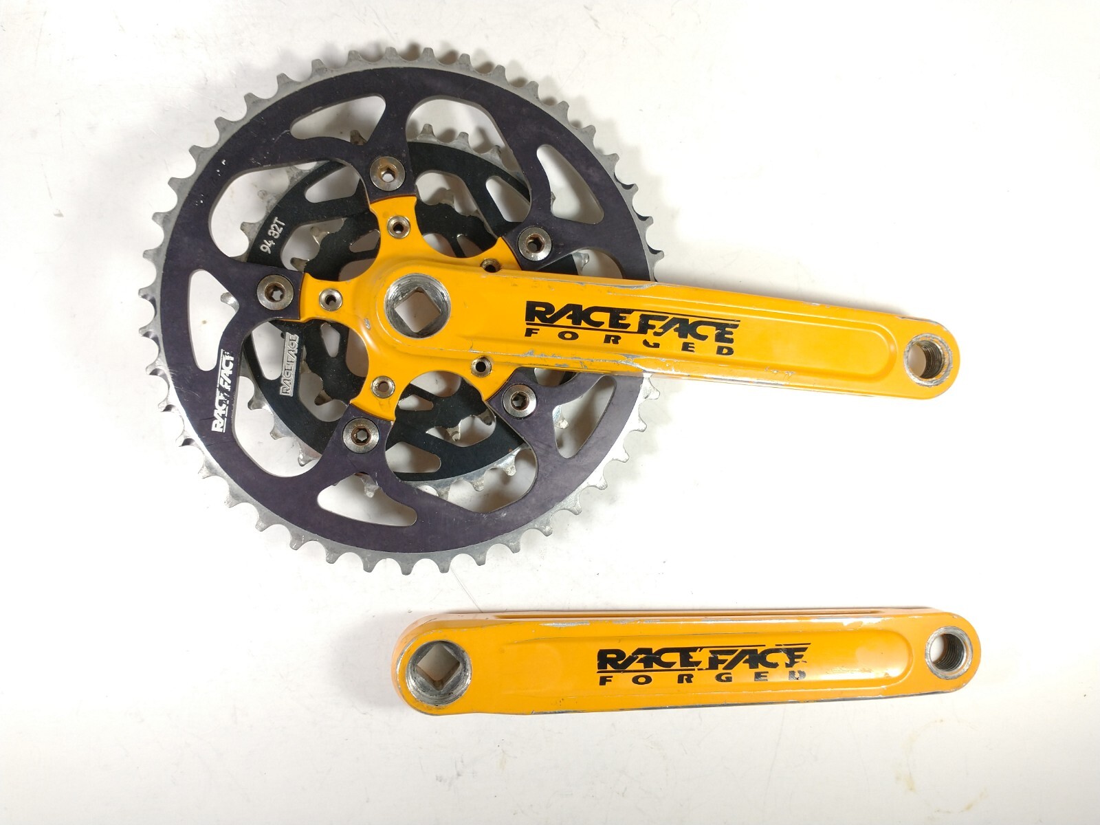 Vintage Race Face Turbine LP 94/58 BCD square taper crankset (44/32/22T ...