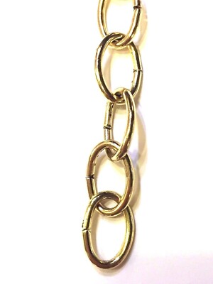 11 Gauge x 50' BRIGHT BRASS DECORATOR CHAIN | eBay