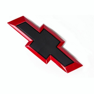 2015-2020 Chevrolet Tahoe Suburban Black Red Bowtie Emblems Front ...