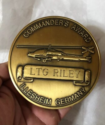 Army General RILEY Challenge Coin 11th Aviation Reg Commander Illsheim ...