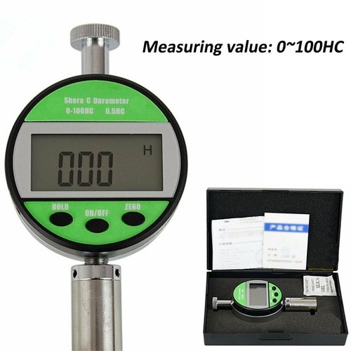 Digital Shore C Rubber Hardness Gauge Tester Durometer with Value 0 to ...