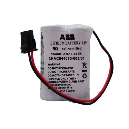 3HAC044075-001/01 7.2V SMB Battery for ABB Robot CPU ABBTA521 ...