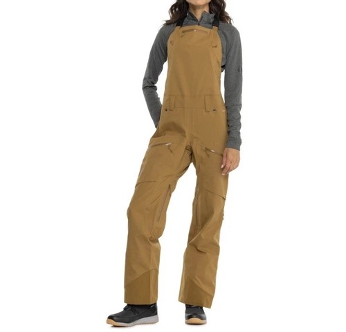 FLYLOW Foxy Womens L Bibs Snowboard/Ski/Winter Pants~ Chai~ MSRP: $430 ...