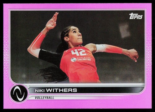 ATHLETES UNLIMITED NIKI WITHERS #75 VOLLEYBALL PURPLE CHROME /50 | eBay
