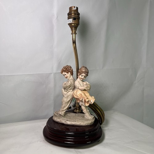 Vintage Table Lamp Figurine Capodimonte "Florence" Signed B Merli 1983 ...