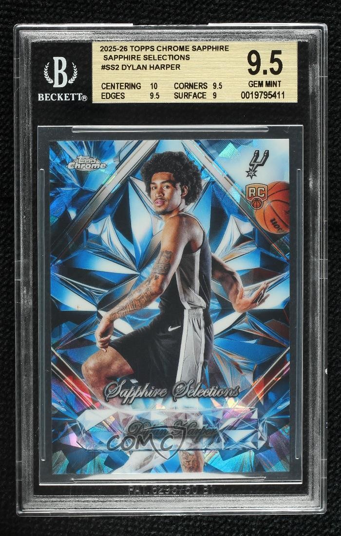 Dylan Harper 2025 Topps Chrome Sapphire Edition #SS-2 Sapphire ...