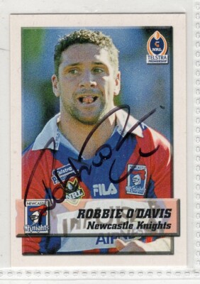 🔥 2002 TELEGRAPH SIGNED CARD ROBBIE O'DAVIS #72 🔥 | eBay Australia