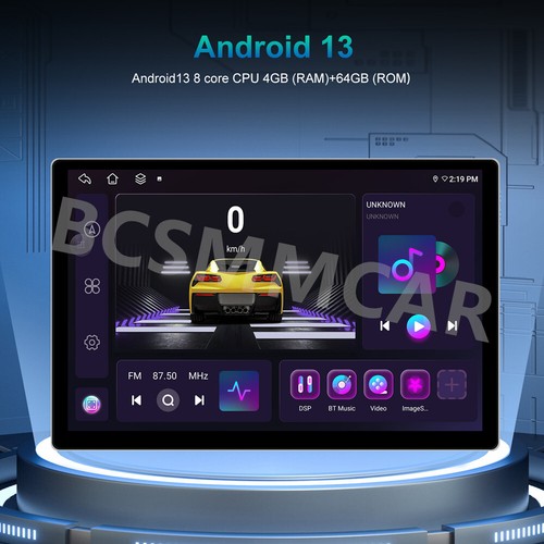 3.1in Android 13 Car Stereo Radio GPS Navigation 4G WIFI DSP DVR BT FM ...