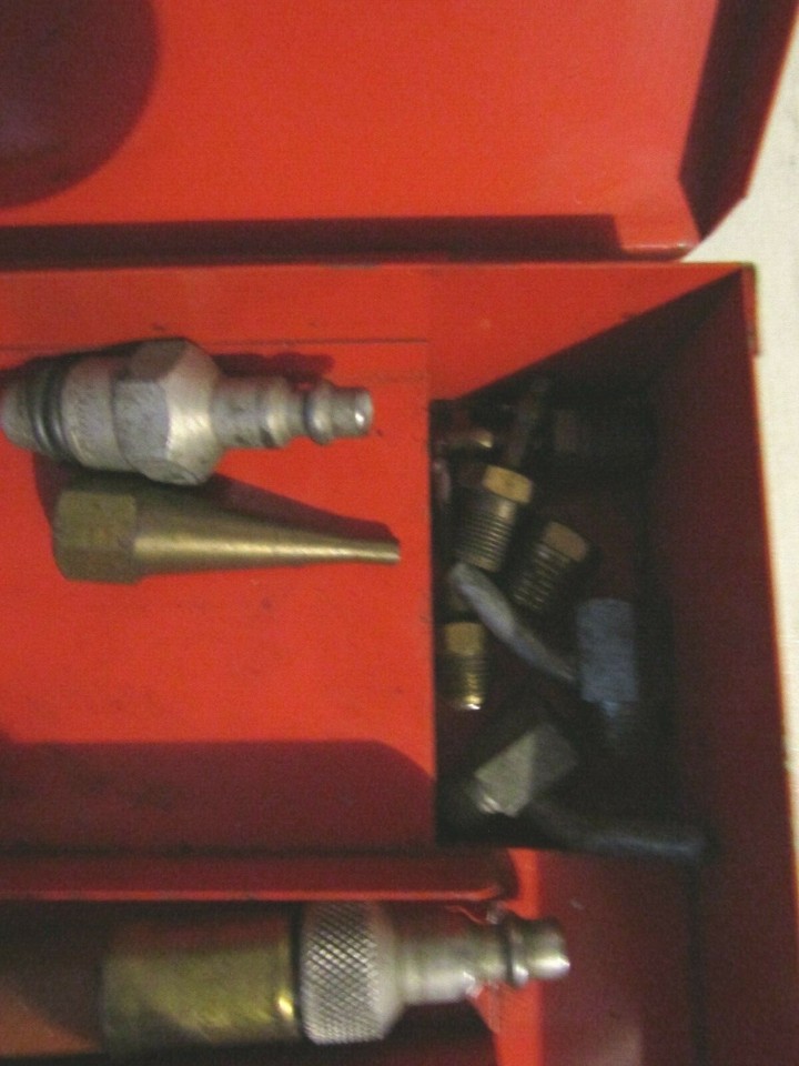 Vintage Snap-On Tools Compression Gauge w/Red Metal Case KRA-124 | eBay