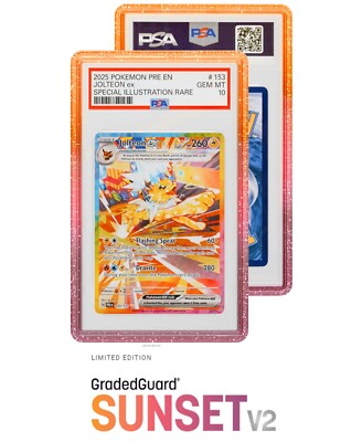 GradedGuard SUNSET V2 LIMITED EDITION Graded Slab Guard Card Protector ...