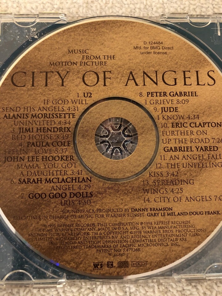 City of Angels [Original Soundtrack] by Original Soundtrack (CD, 1998 ...