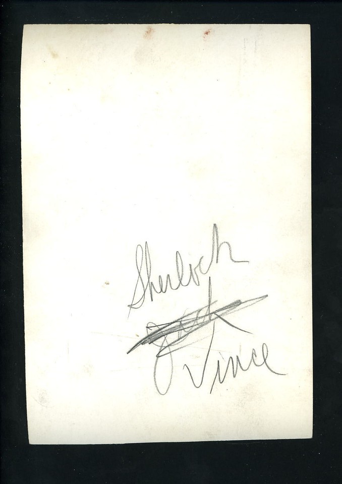 Vince Sherlock SIGNED circa 1930 's Press Photo Indianapolis Indians ...