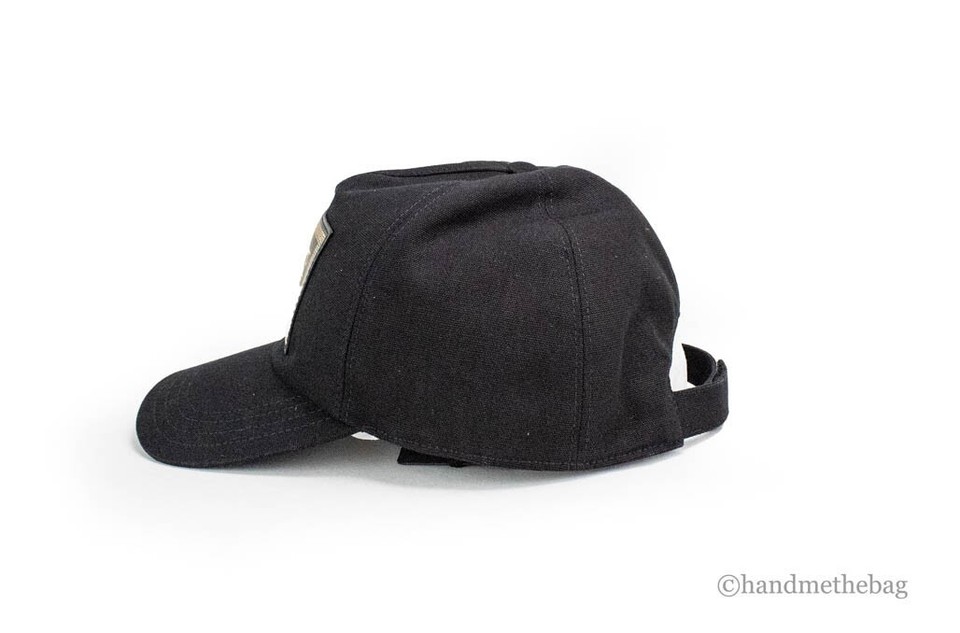 Fendi X Versace Fendace Black Cotton Adjustable Logo Baseball Cap Hat ...
