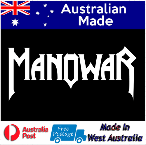 MANOWAR Sticker Vinyl Decal Car 4x4 UTE Heavy Metal Rock Band Music ...