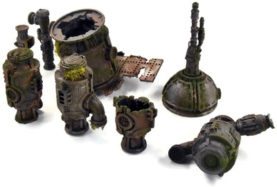 WARHAMMER 40K Sector Mechanicus Scenery Terrain Ruins #1 WELL PAINTED ...