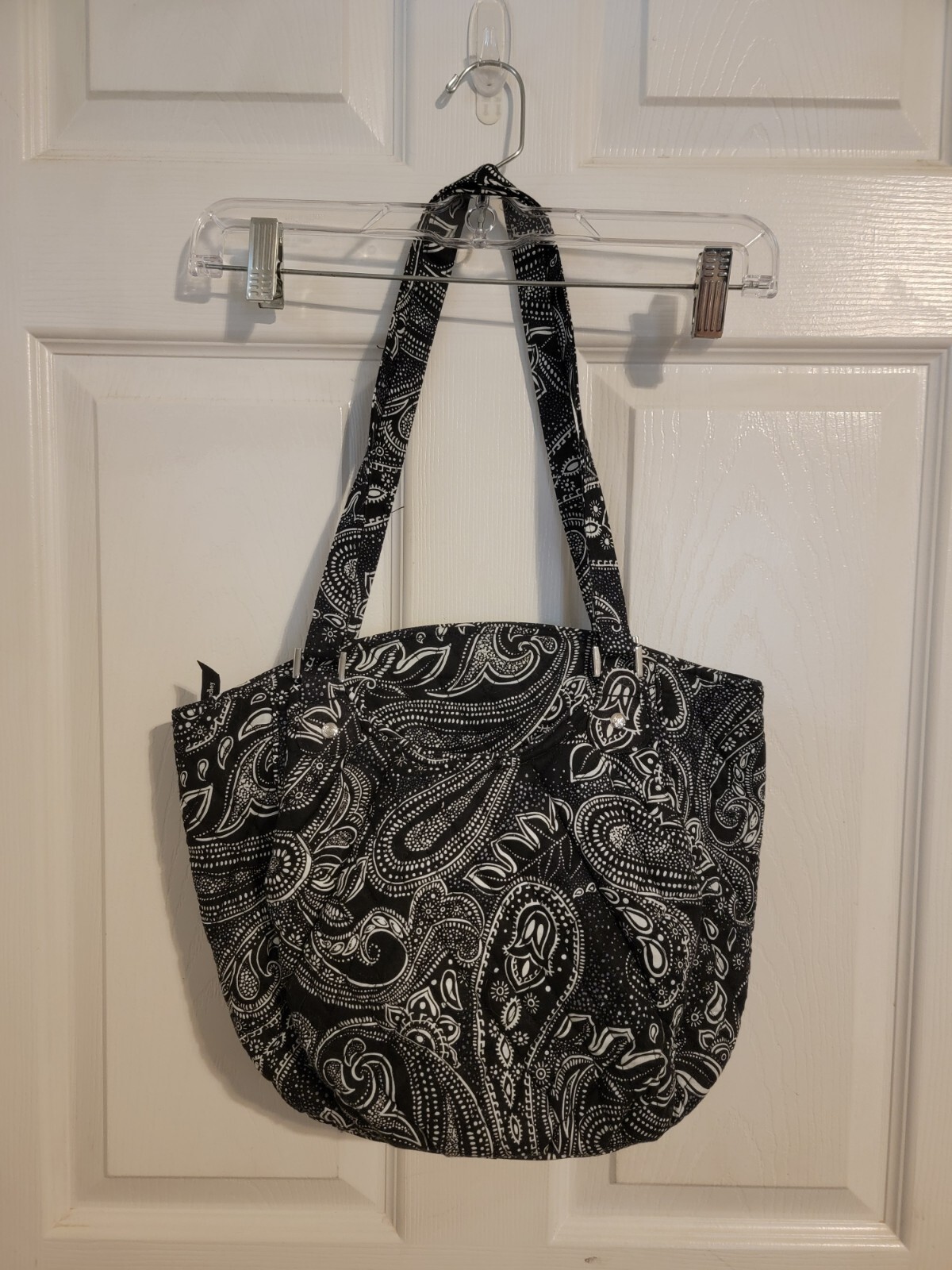 Vera Bradley Paisley Noir Large Glenna Bag | eBay
