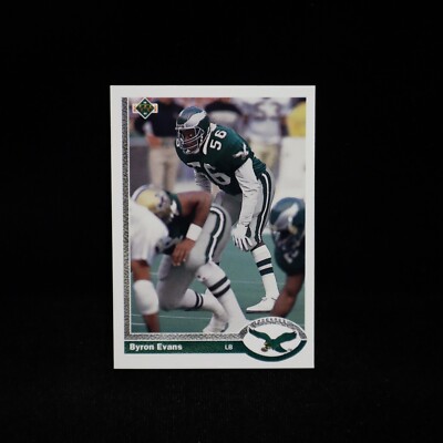 1991 Byron Evans Philadelphia Eagles Upper Deck #687 | eBay