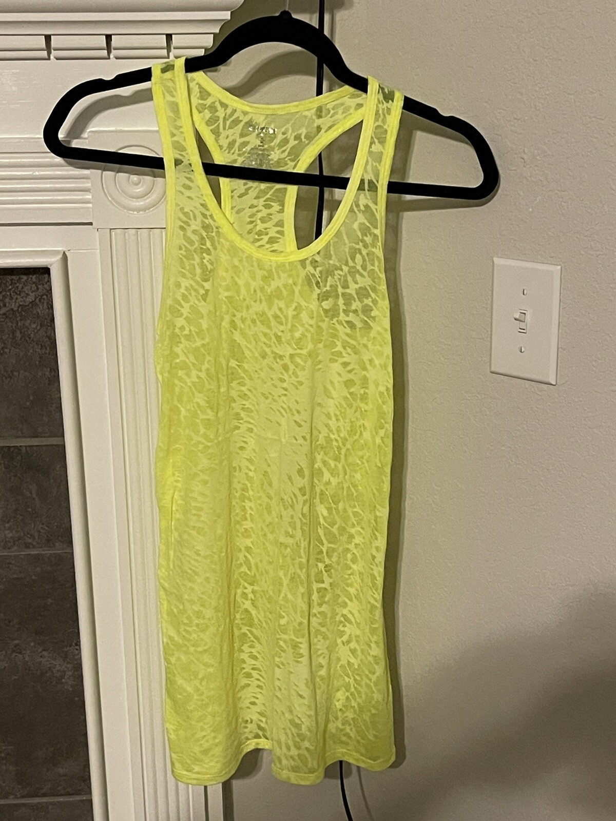 Womans Express Intimates tank top animal print neon size medium | eBay