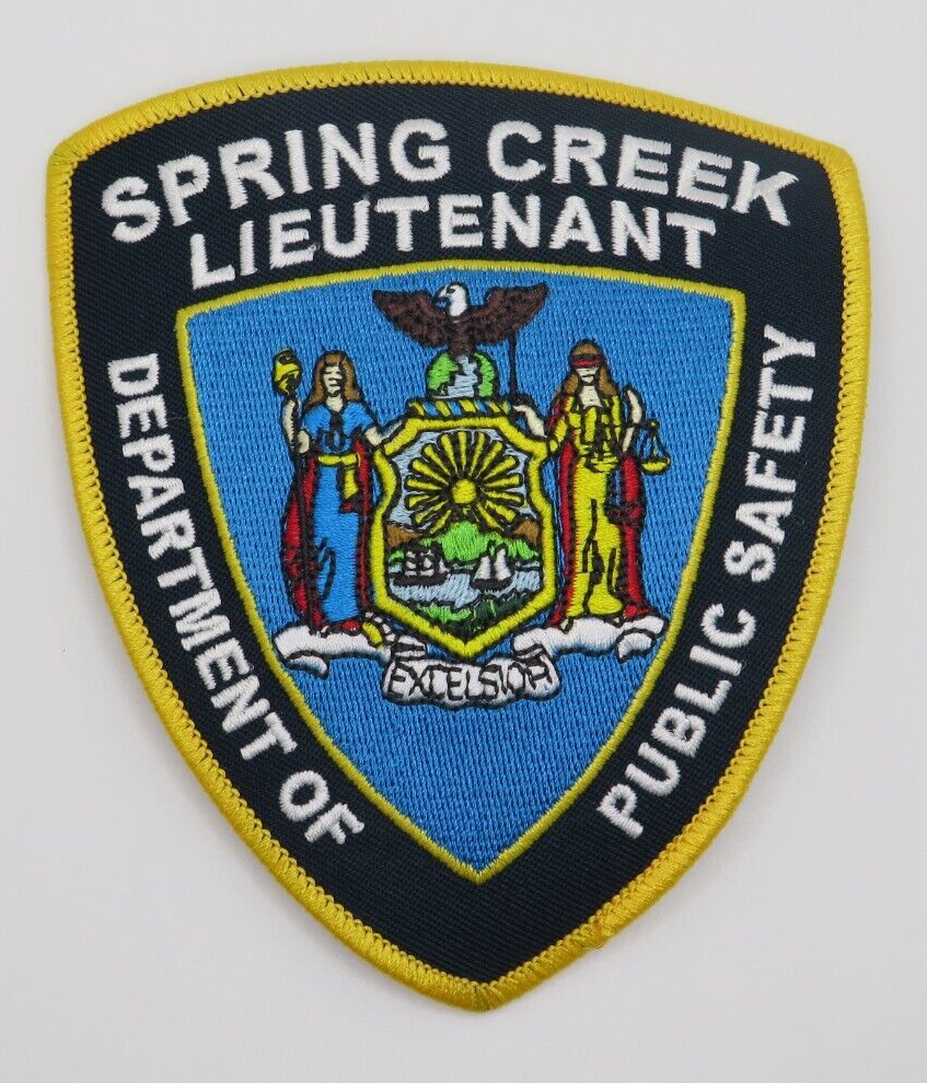 Spring Creek New York LT Dept of public Safety Patch | eBay