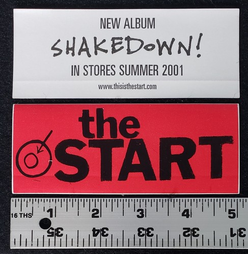 theSTART Shakedown! 2001 Record Label Promo Sticker NEW Rare ...