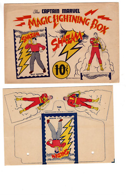 Captain Marvel's 1940s Magic Lightning Box Premium * Complete & Rare ...