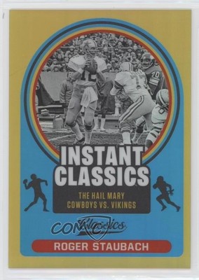 2021 Panini Classics Instant Classics Gold /75 Roger Staubach #IC-11 ...