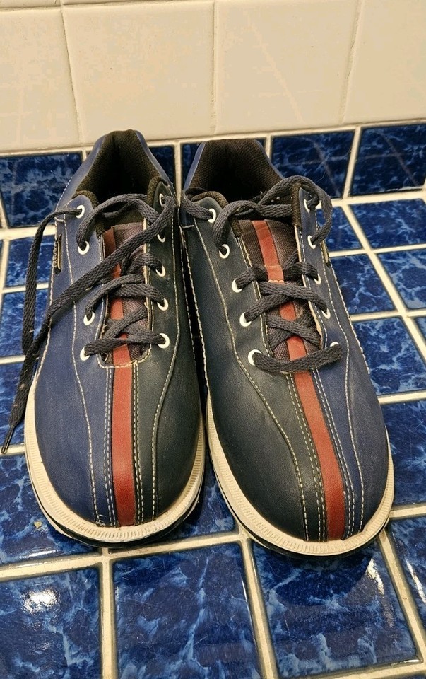 Brand New Dexter Slide Rite Bowling Shoes Early 2000s Blue / Red Size ...