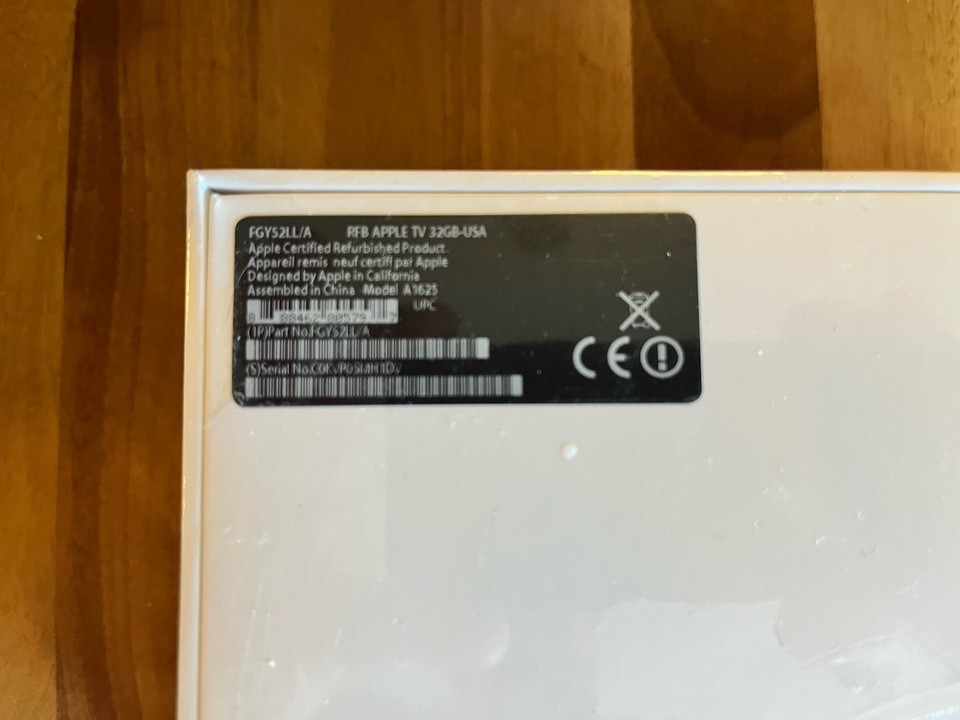 Official Apple TV HD 1080p 32GB [ Model A1625 ] New in sealed package ...