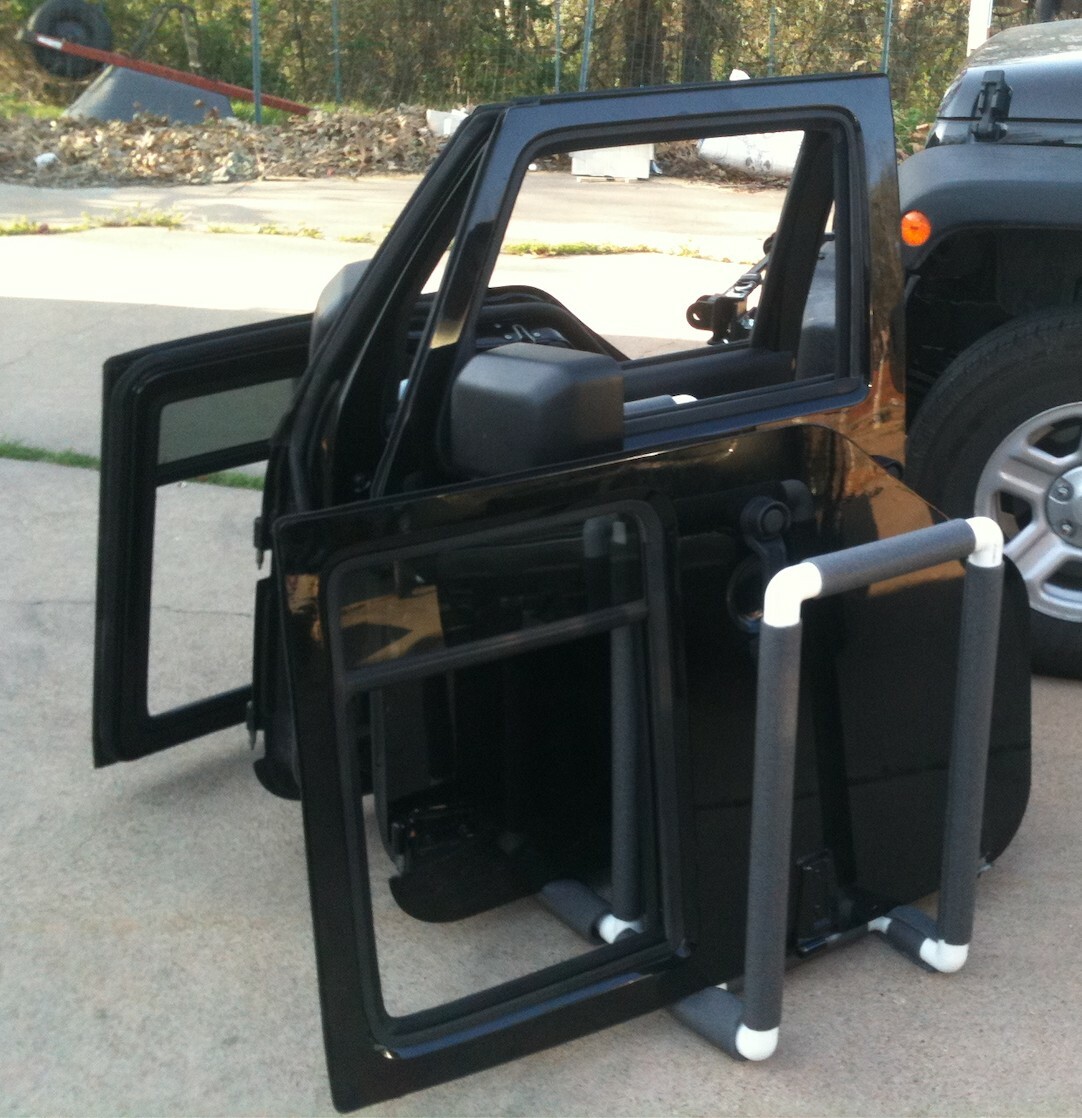 Jeep Door Holder Storage Rack - Wrangler/Gladiator Compatible (4 door ...