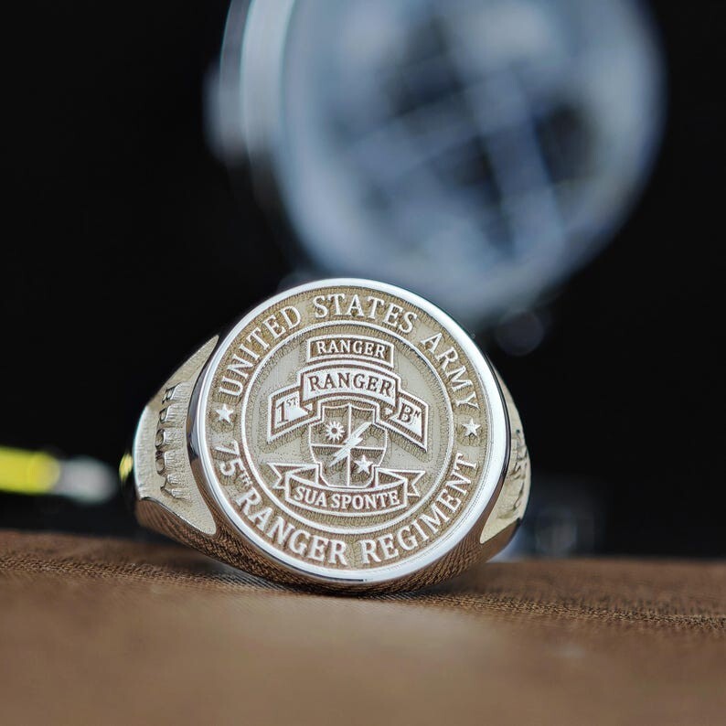 Custom US Army Ranger Ring Military Graduation Gift 75th Regiment | eBay