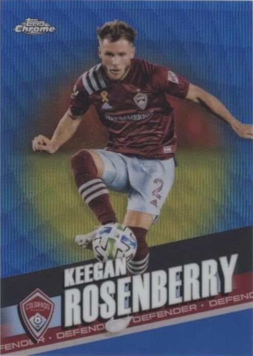 2022 Topps Chrome MLS - Keegan Rosenberry #142 Blue Wave Refractor /199 ...