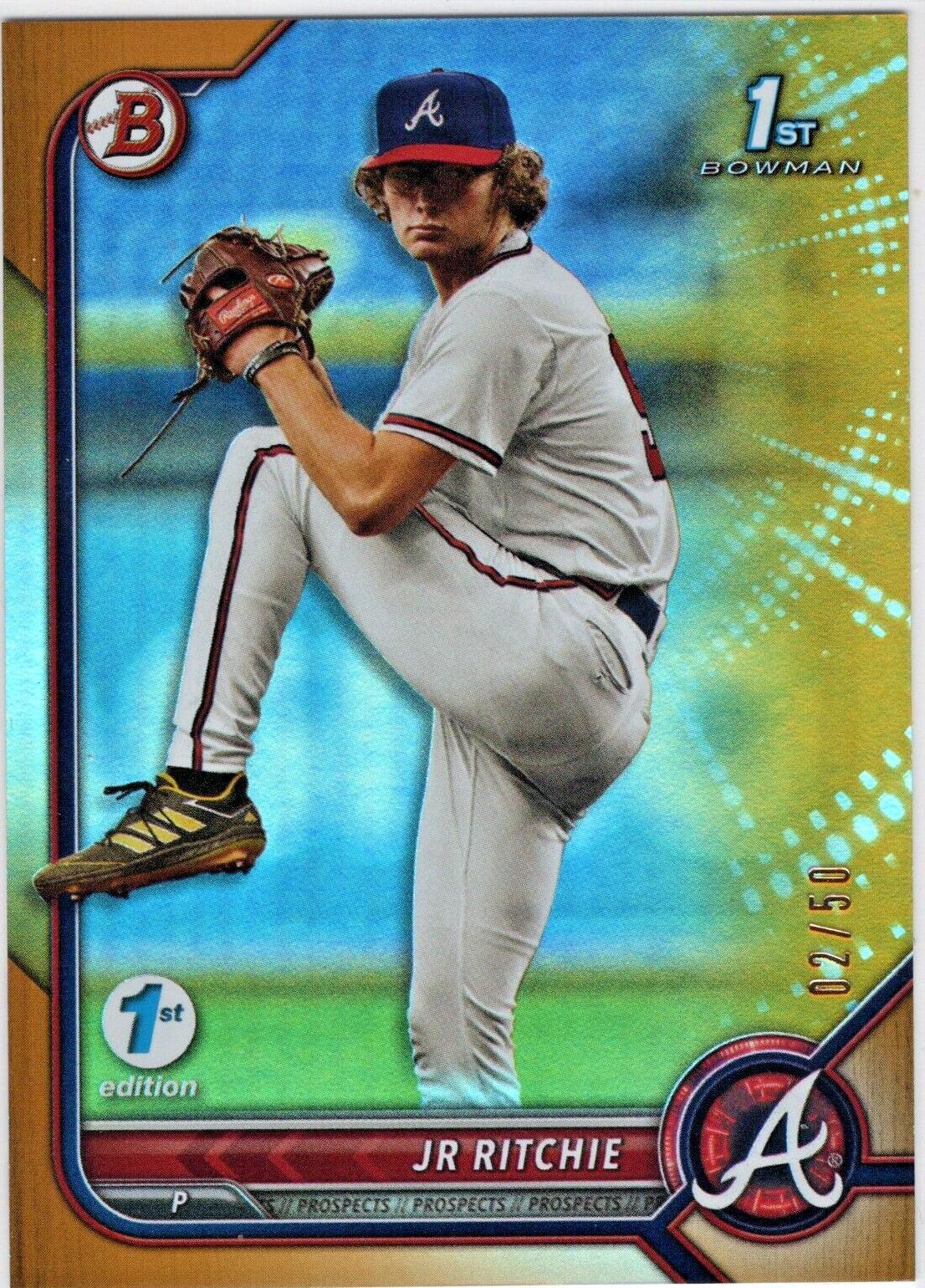 2022 Bowman Draft 1st Edition - JR Ritchie #BD-126 Gold Foil /50 (RC ...