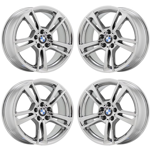 19" BMW X3 X4 Bright Chrome wheels rims Factory OEM set 4 71495 ...