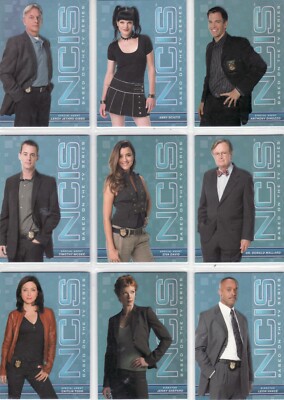 NCIS Seasons 1-3 Premium Packs Rare 9 Card Stars of NCIS Character Set ...