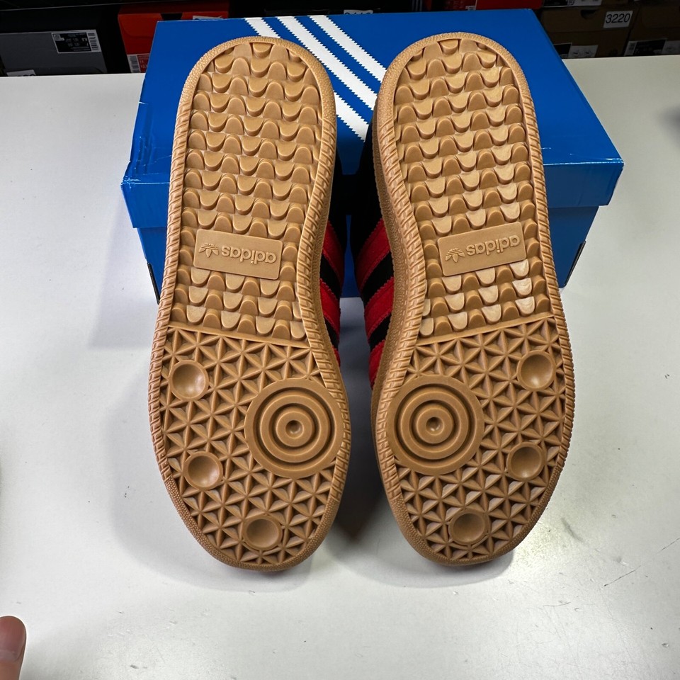 Adidas Samba XLG "Better Scarlet" Black Red Gum Shoes IE9178 Men's Size ...