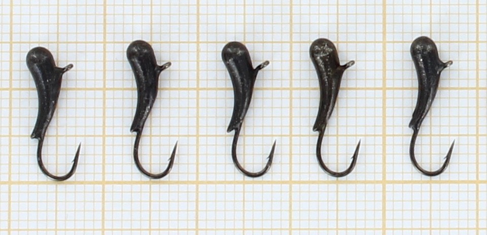 Tungsten Ice Fishing Jigs - Marmooska Winter Jig Heads (Hook #14 ...