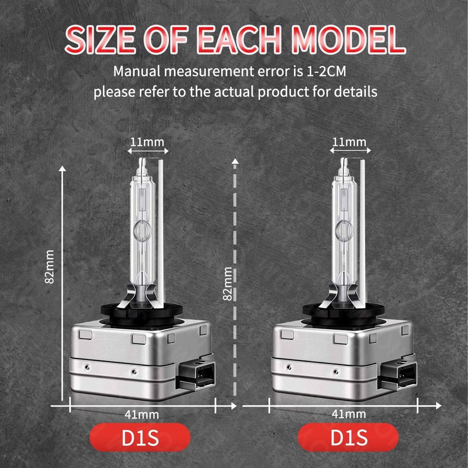 D1S D1R LED Headlight Bulbs 35W 6500K Super White HID Xenon Conversion ...