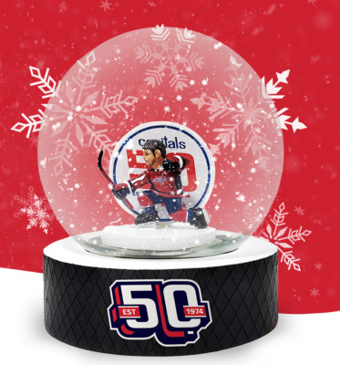 2024 2025 50th Washington Capitals Alex Ovechkin Snowglobe SGA NHL ...