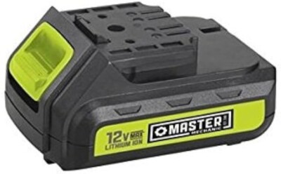MASTER MECHANIC 212614 LITHIUM-ION 1.3AH BATTERY 12V NEW AND SEALED | eBay