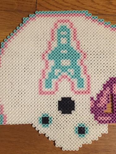 Houston Oilers HELMET BEAD PERLER NFL NATIONAL FOOTBALL Homemade ...